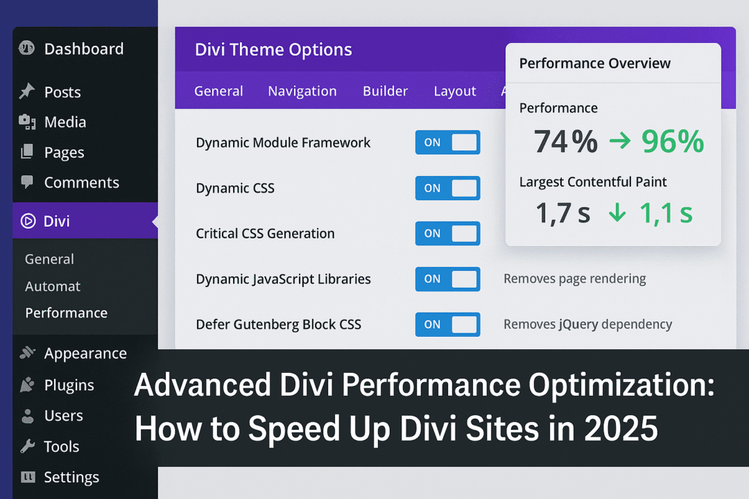 Advanced Divi Performance Optimization | Speed Up Sites